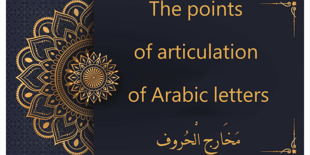 Discovering Articulation Points Of Arabic Letters: A Inclusive Guide