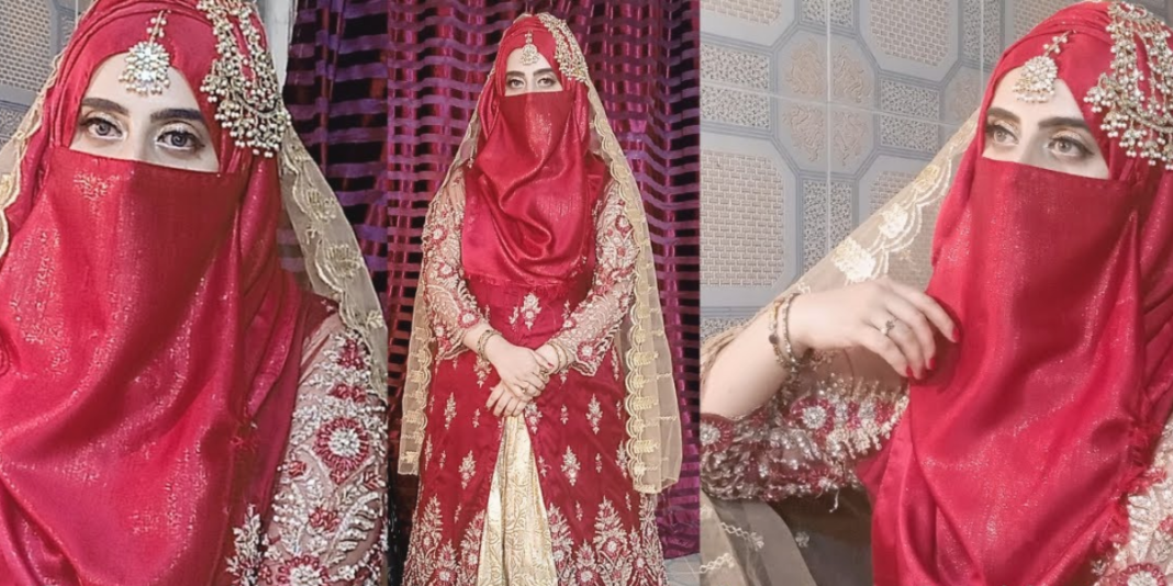 Embracing Tradition: Muslim Bride In Niqab